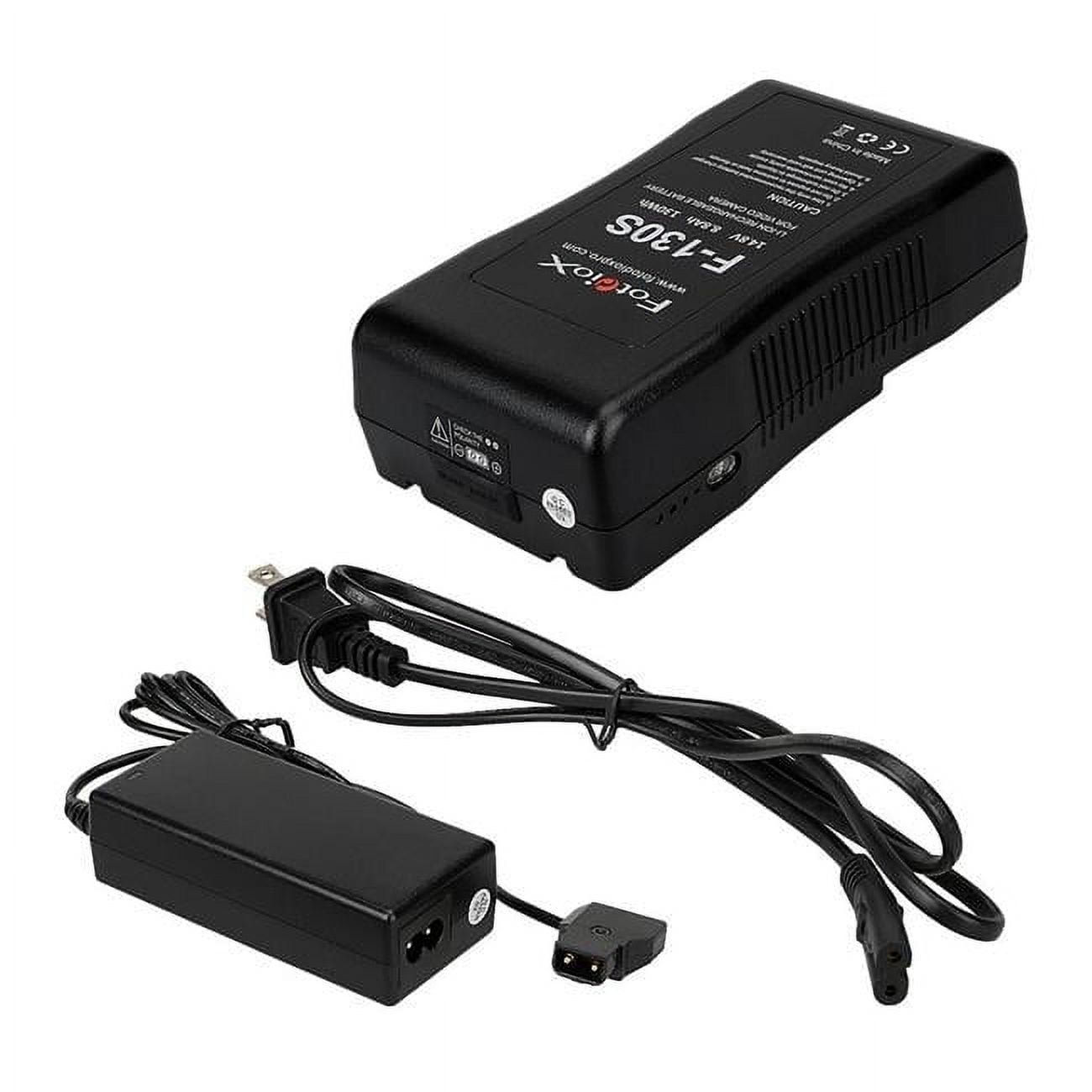 Fotodiox VBatt-Chrgr-F130S Li-Ion V-Mount Battery & Charger Kit for Pro ...
