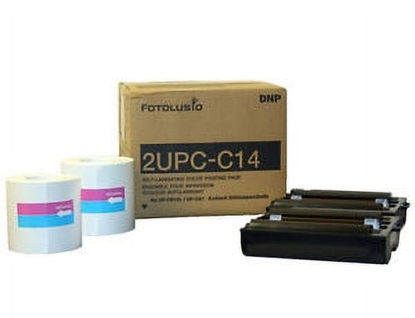 Fotolusio DNP 2UPC-C14 Color Paper & Ribbon for UP-CR10L, UPC-X1, DS ...