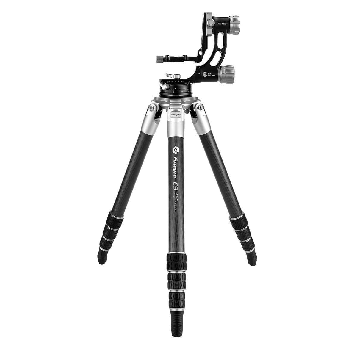Fotopro E9 64” Carbon Fiber Tripod with Gimbal Head, 45°+90°+180 ...