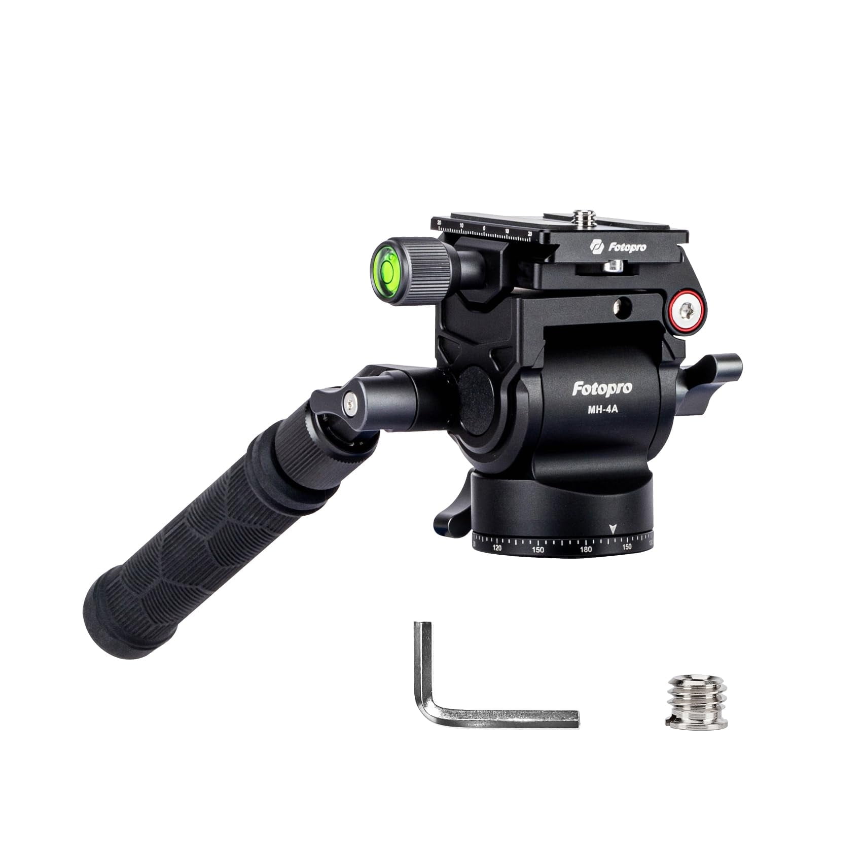 Fotopro MH-4A Fluid Video Head with Arca Type QR Plate for Camcorder ...