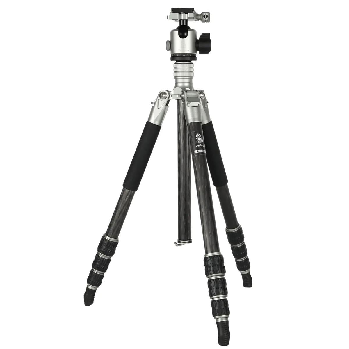 FotoPro T-Roc Plus 4-Section Carbon Fiber Professional Tripod, 61.1 ...