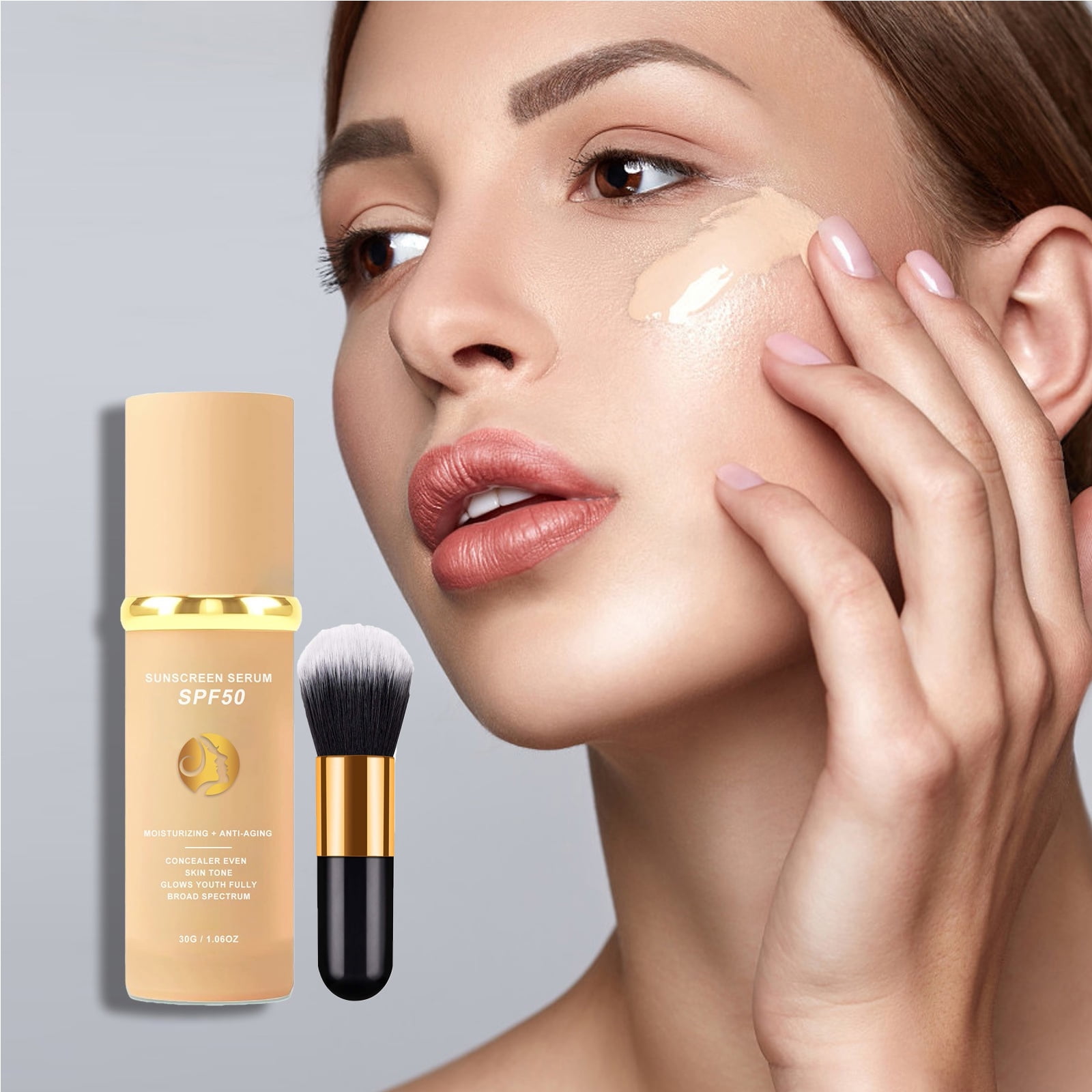 Foundation 4 in 1 Light Spectrum, Waterproof Foundation Full Coverage ...