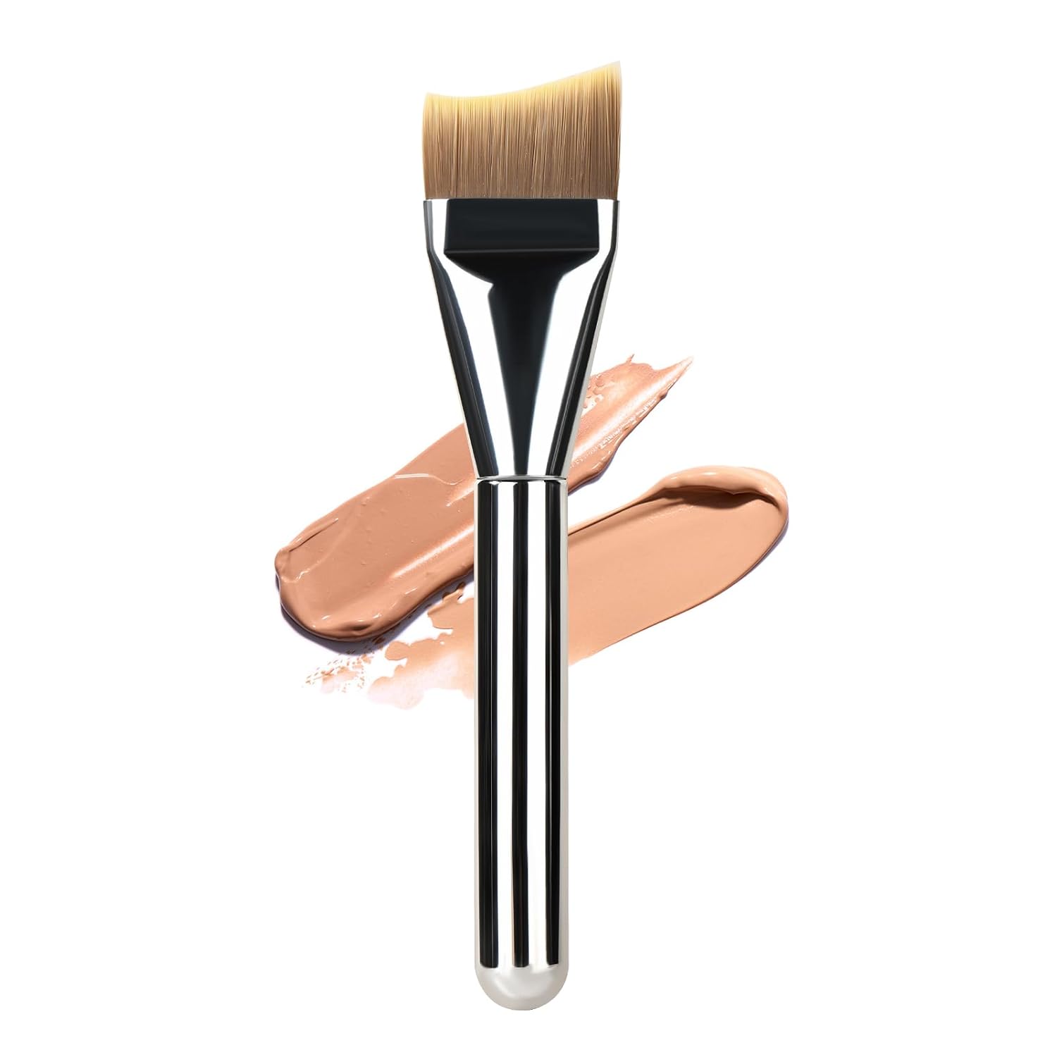Foundation Brush, Angled Makeup Brush Ultra Thin Facial Brush Face Mask ...