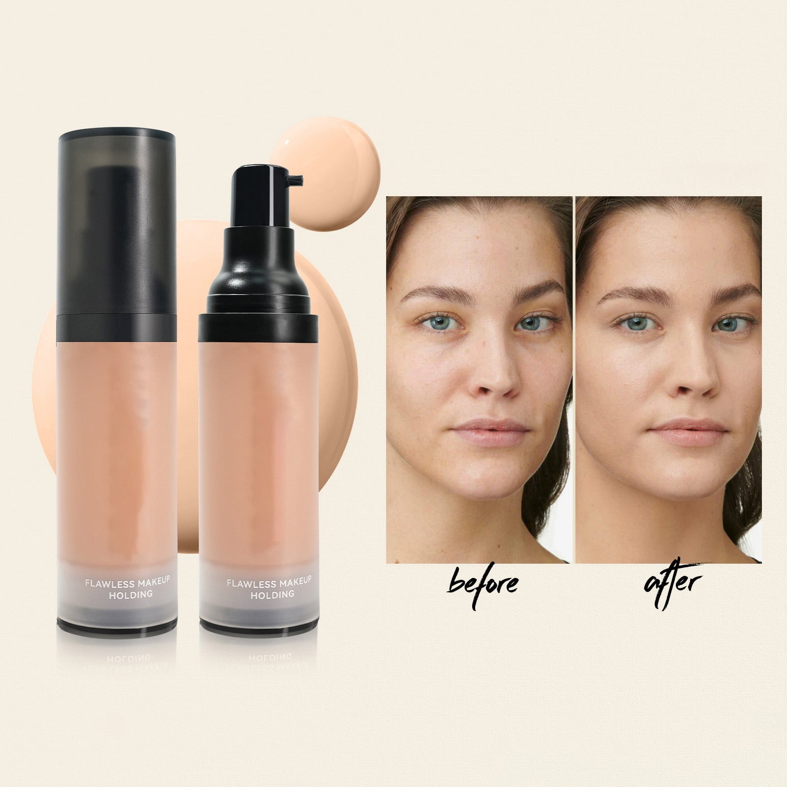 Foundation Concealer Makeup 8 Colors Of Liquid Foundation Refreshing and Moisturizing No Powder ...