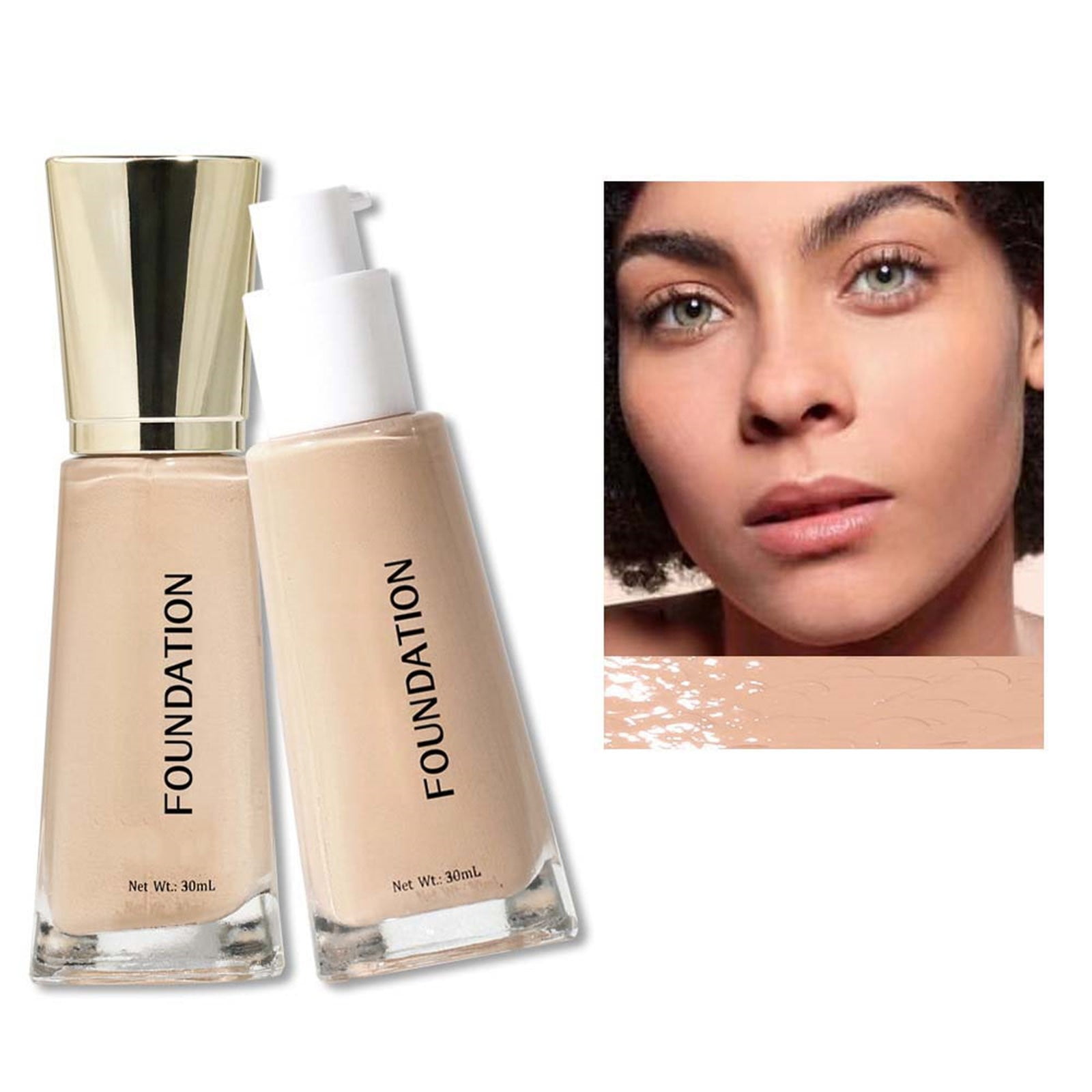 Foundation Concealer Makeup Oil Control Concealer Foundation New 30Ml Long Lasting Waterproof ...