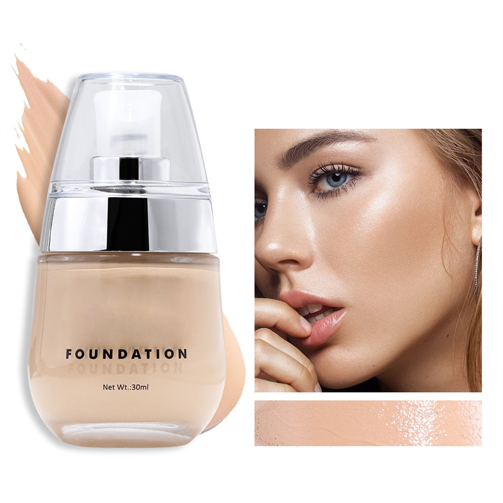 Foundation Concealer Makeup Super Blendable Foundation Medium Coverage ...
