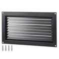 Foundation Flood Vent 8x16 Inch - Black Wall Mount - Crawl Space ...