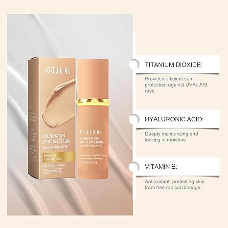 Foundation Makeup, 4 In 1 Foundation Makeup Color Changing Discoloration, Flawless Makeup ...