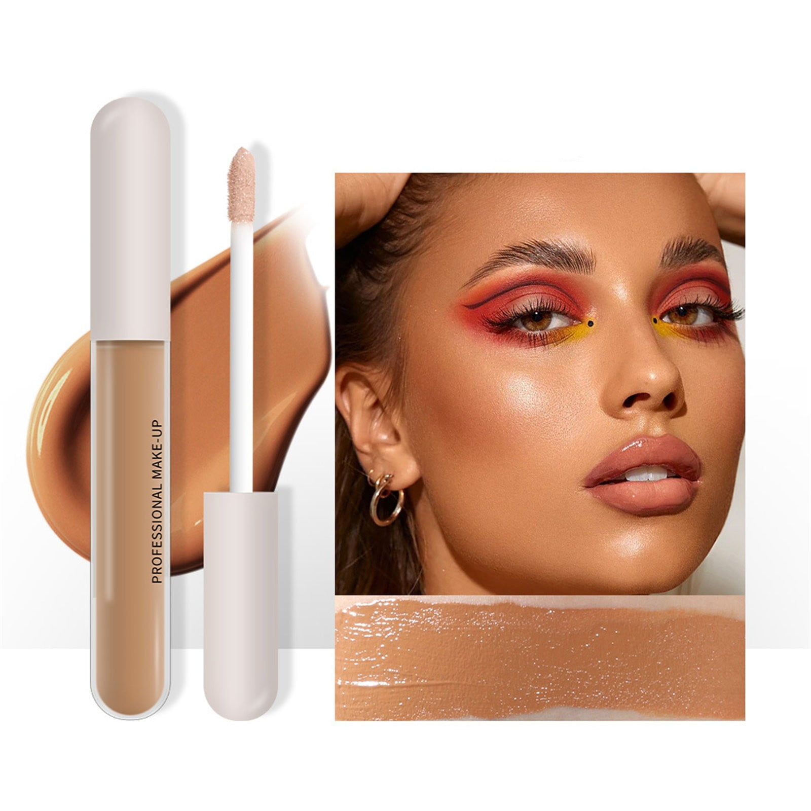 Foundation Makeup Liquid Foundation Full Coverage Mattle Oil Control Concealer 6 Colors Optional ...