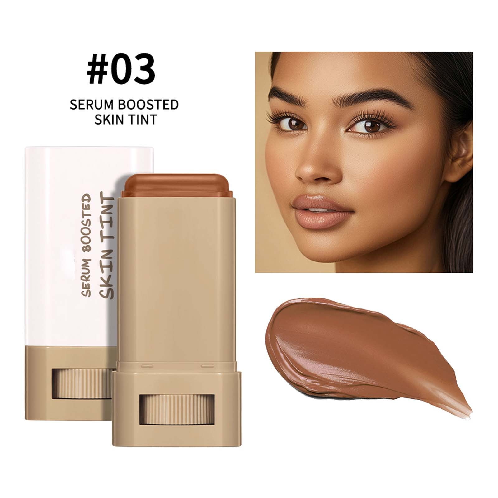 HAUIWEILYAI Foundation Stick, Serum-Infused Skin Tint, Solid ...