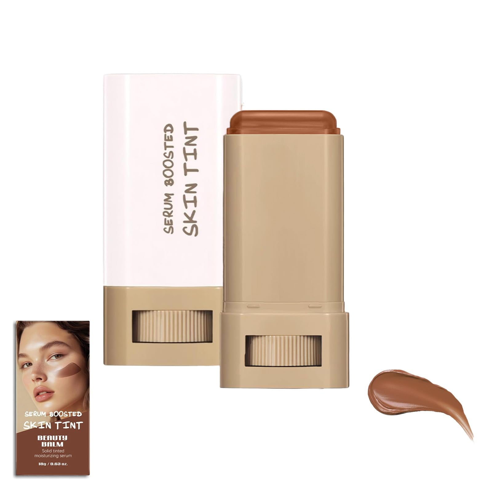 Foundation Stick Beauty Balm Serum Boosted Skin Tint, Solid Tinted ...