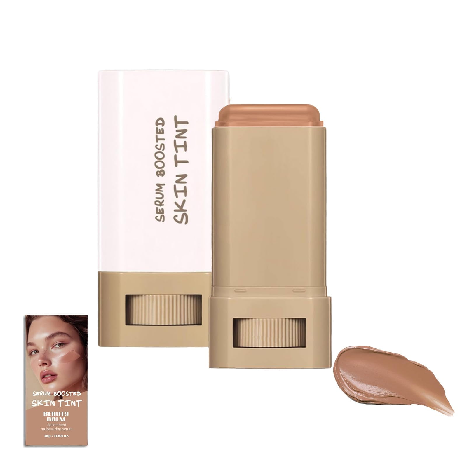 Foundation Stick Beauty Balm Serum Boosted Skin Tint, Solid Tinted ...