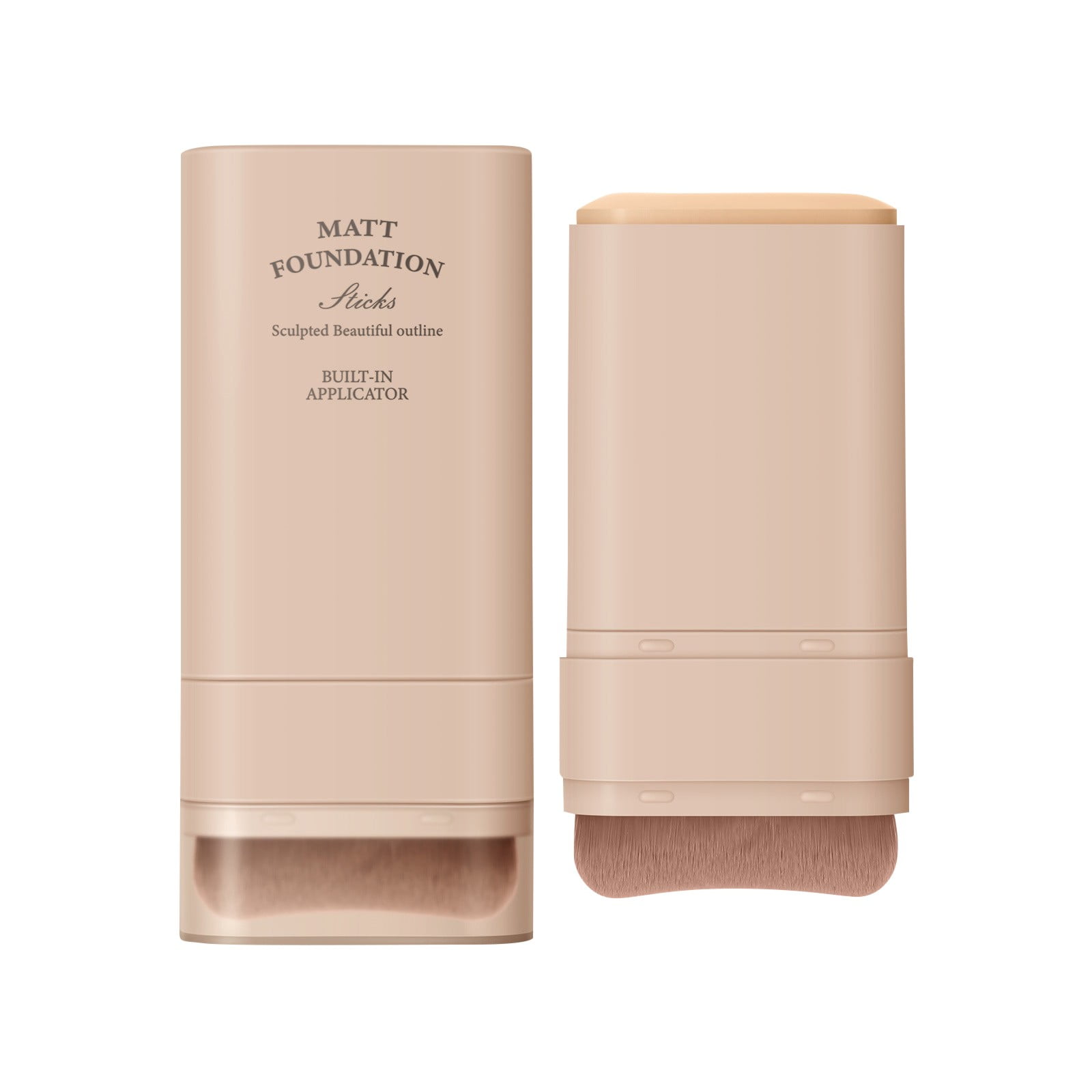 Foundation Stick with Built In Brush Tone Concealer and Makeup Stick ...