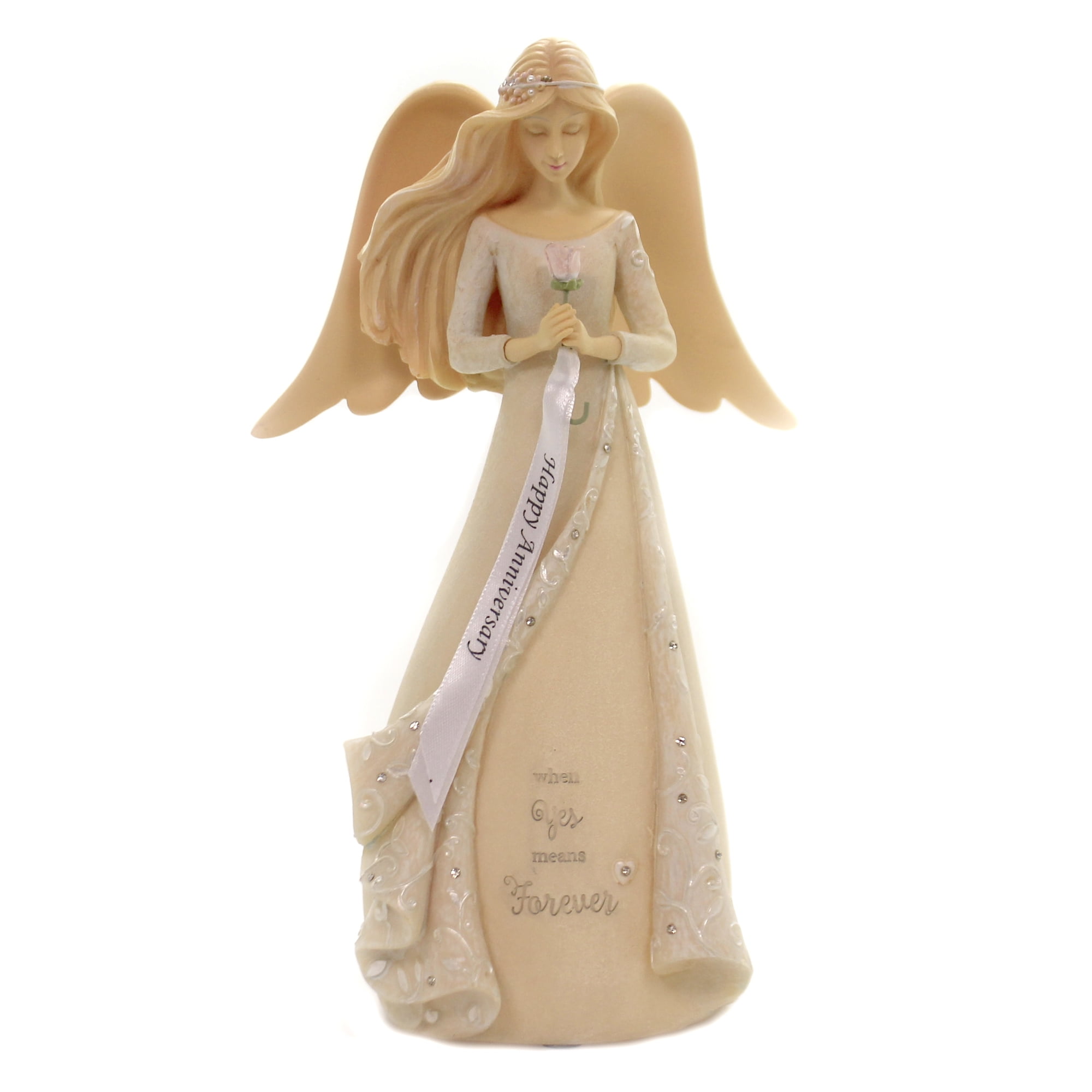 Foundations Anniversary Angel Polyresin Forever 6004959 - Walmart.com