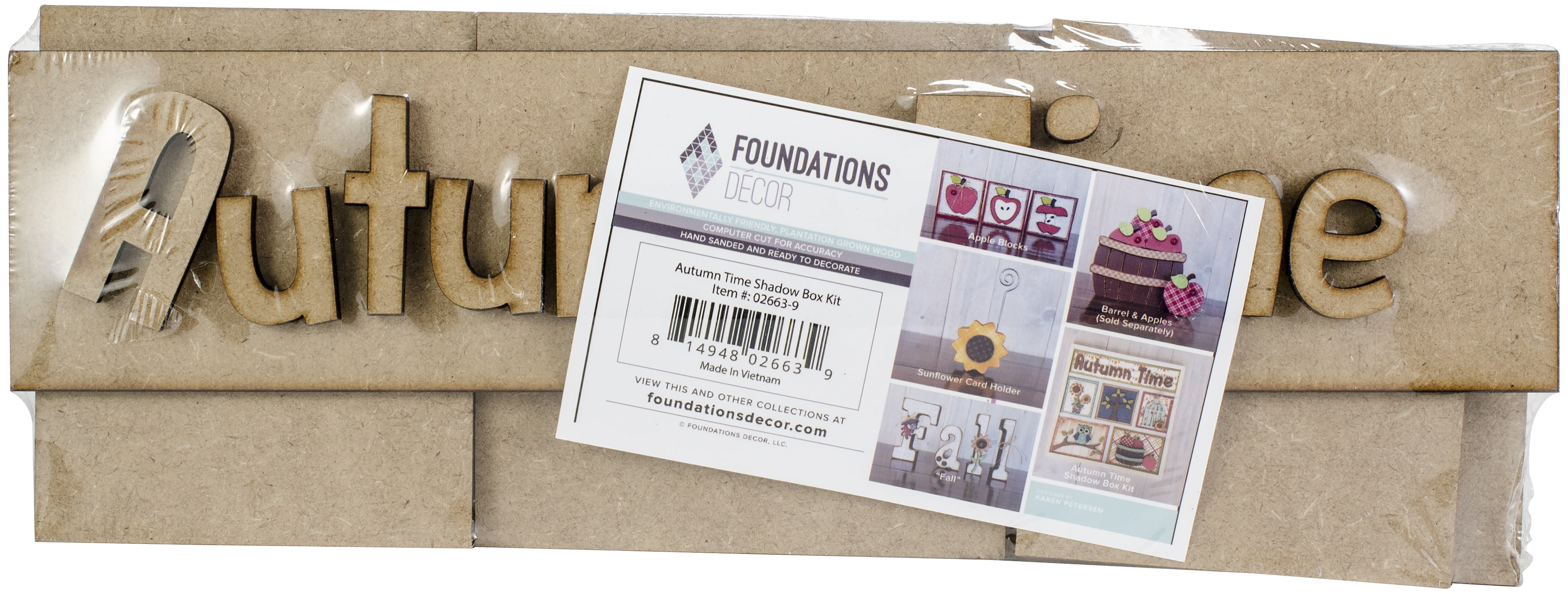 Foundations Decor Shadow Box Kit-Autumn Time - Walmart.com
