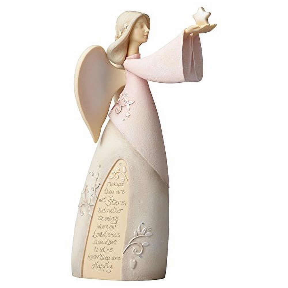 Foundations Enesco Bereavement Angel Figurine, Pale Pink - Walmart.com