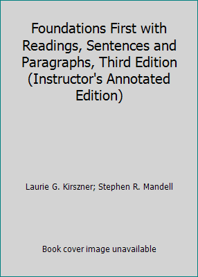 Pre-Owned Foundations First with Readings, Sentences and Paragraphs ...