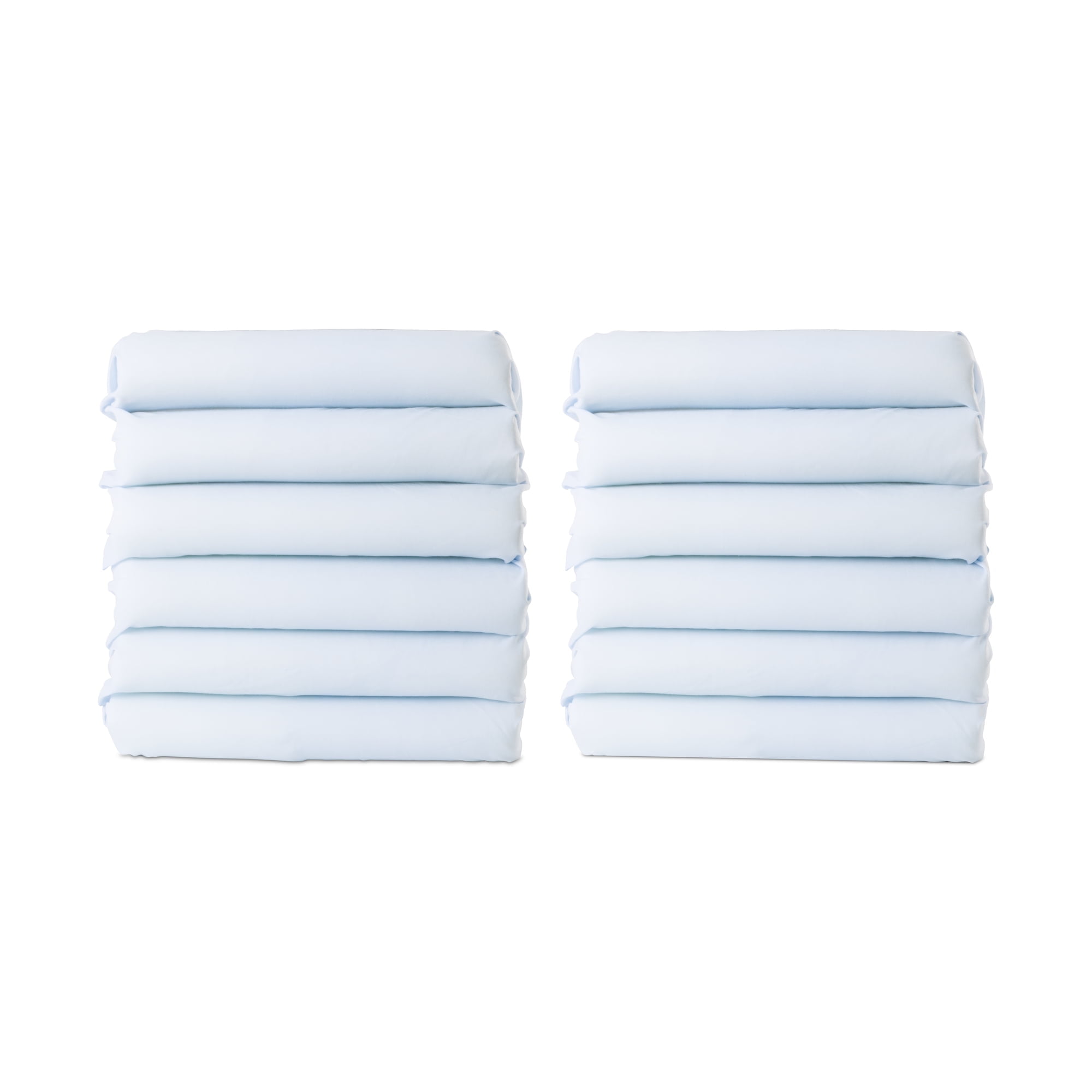 Foundations Pods CozyFit Cot Sheets (12-Pack, Blue, Standard Size ...