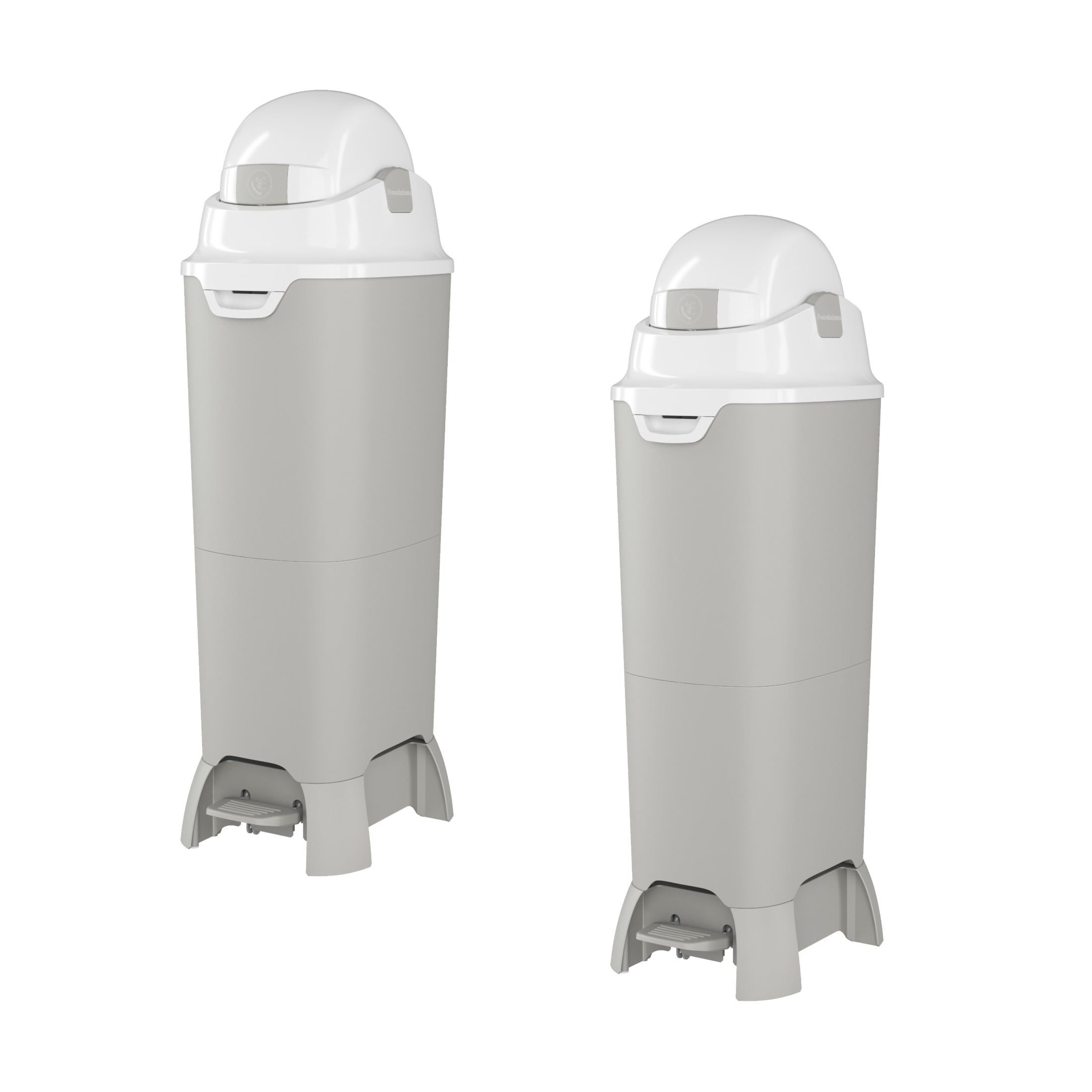 Foundations Tall Hands-Free Diaper Pail, 2-Pack - Walmart.com