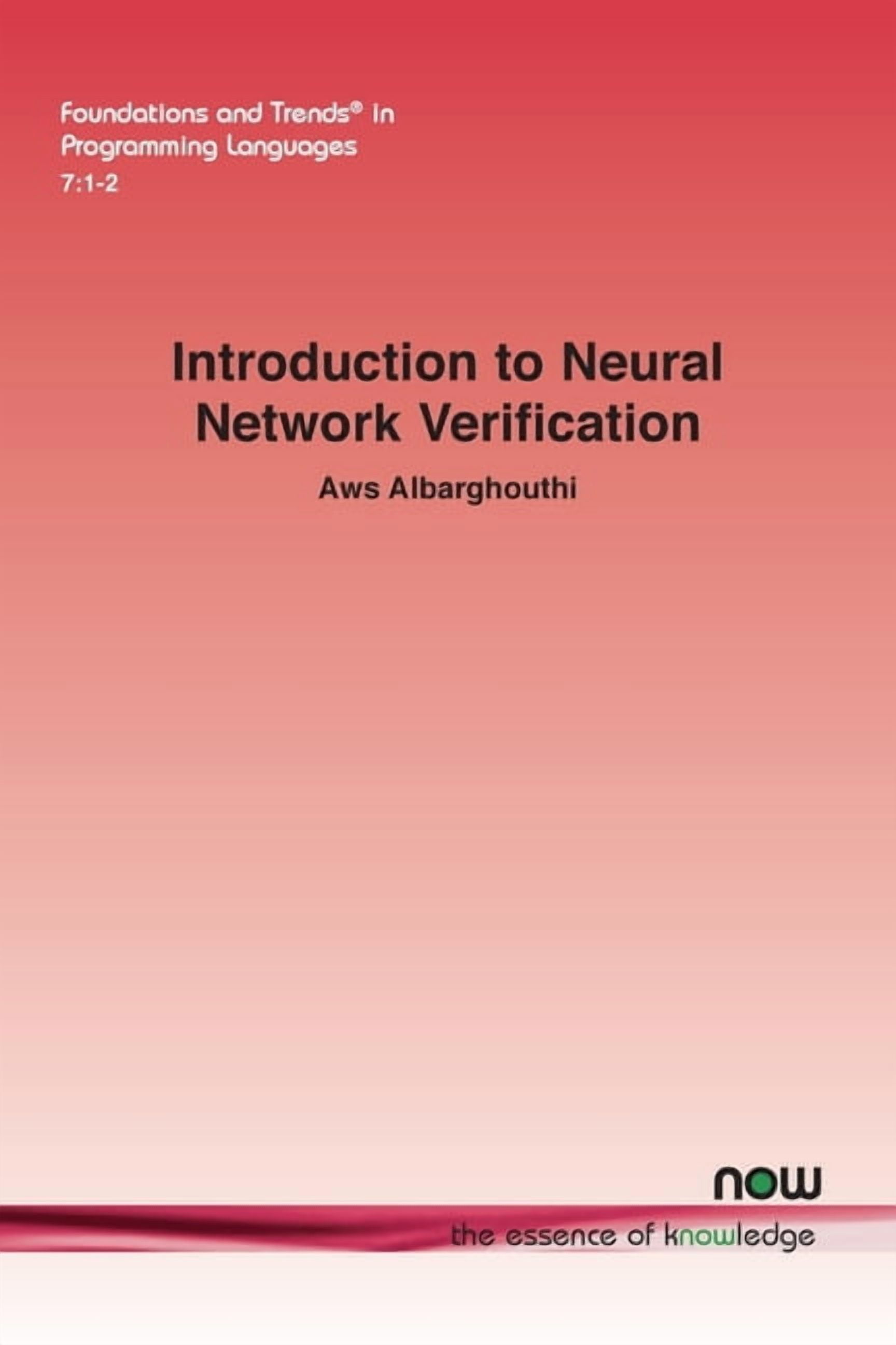 Foundations and Trends(r) in Programming Introduction to Neural Network ...