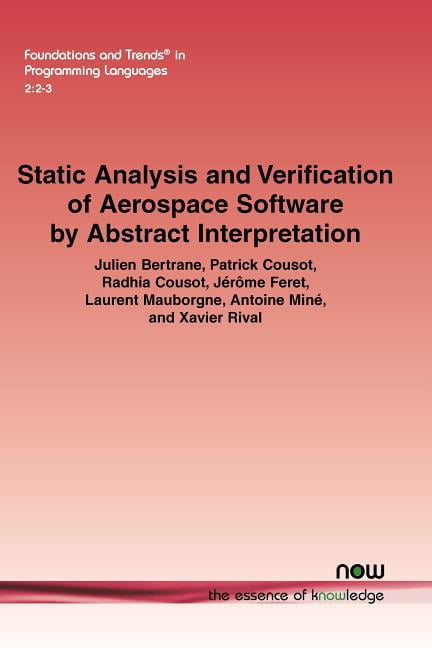 Foundations And Trendsr In Programming Languages Static Analysis And Verification Of