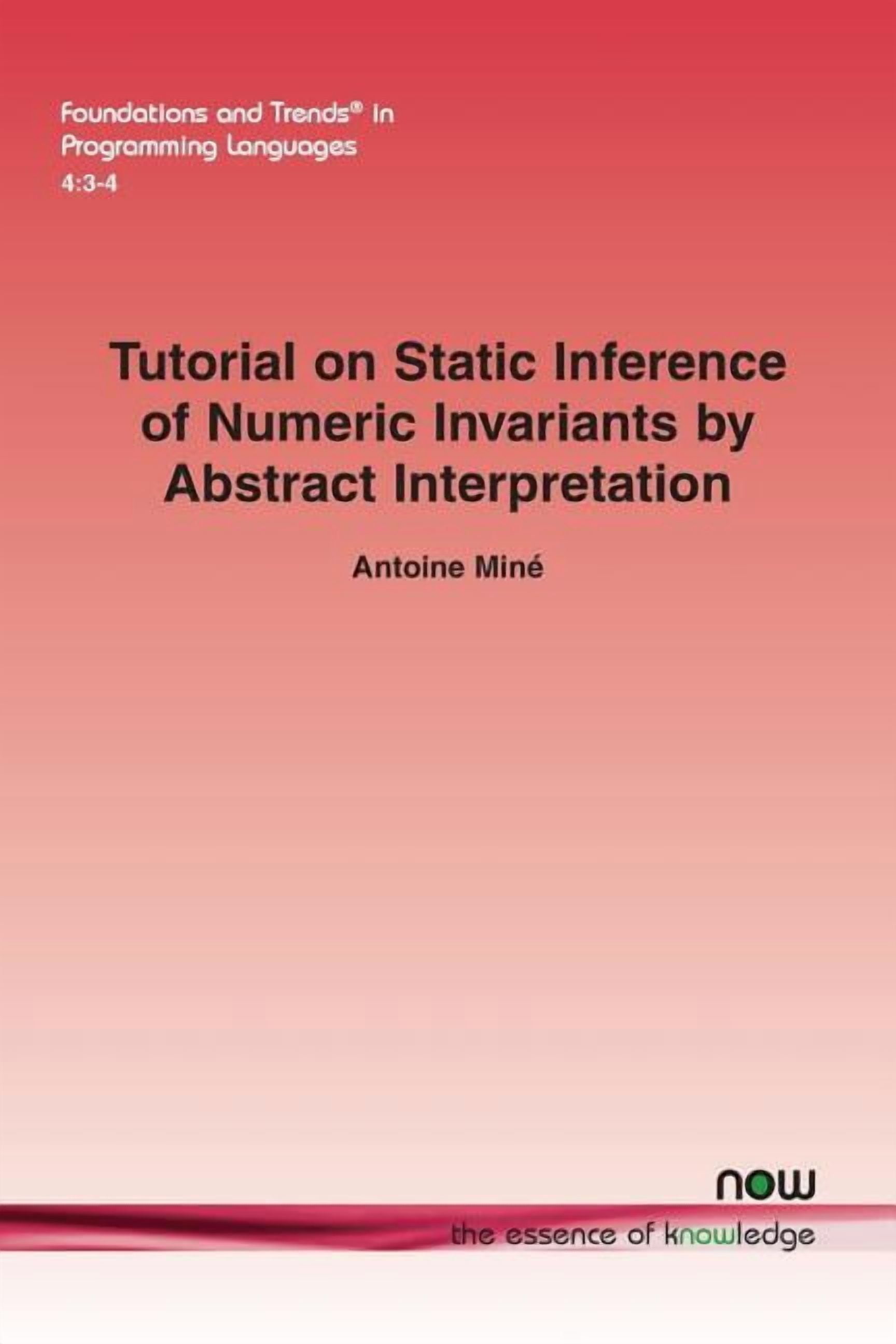 Foundations and Trends(r) in Programming Tutorial on Static Inference ...