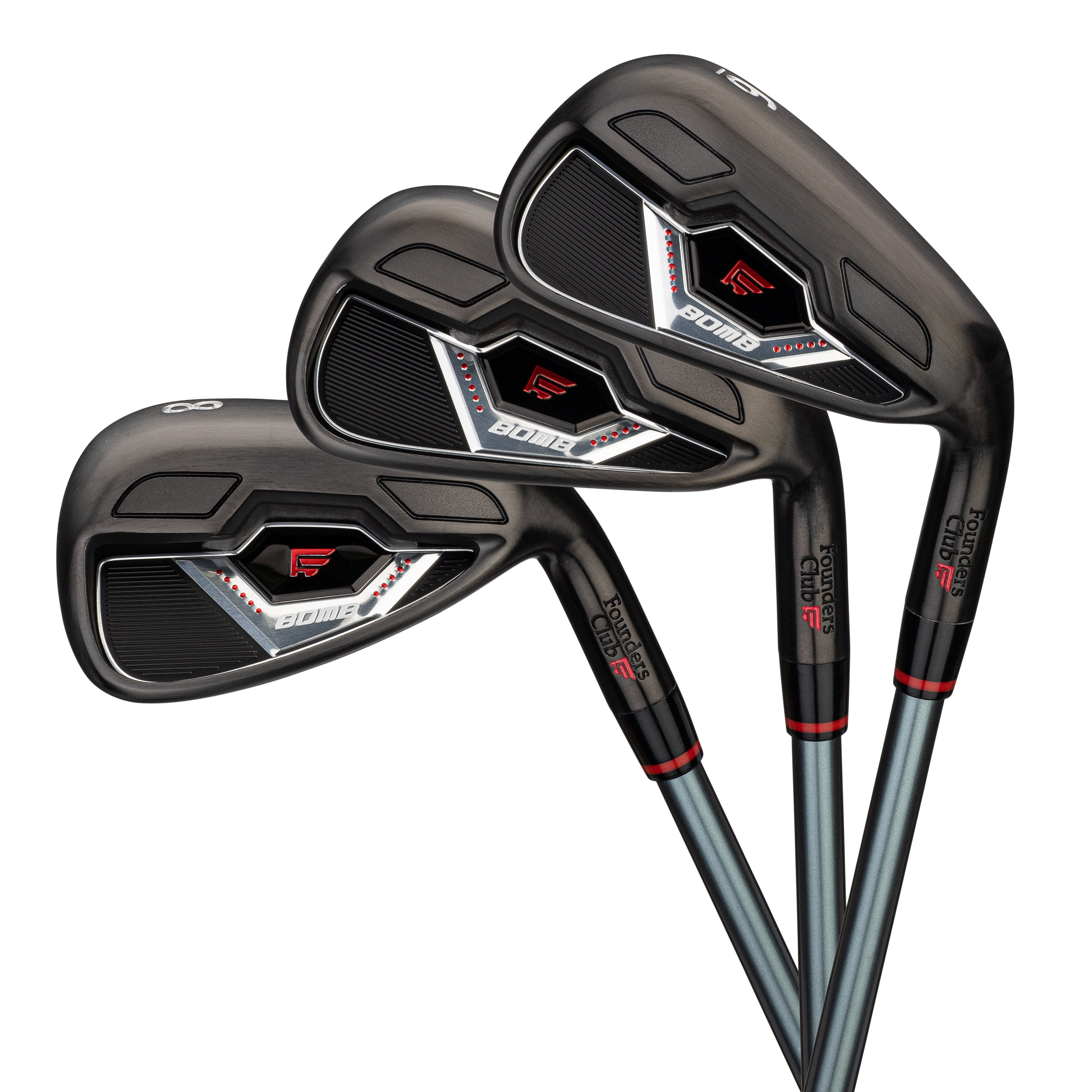 Founders Club Bomb Combo Irons Graphite Golf Set 3-PW Plus Free Sand ...