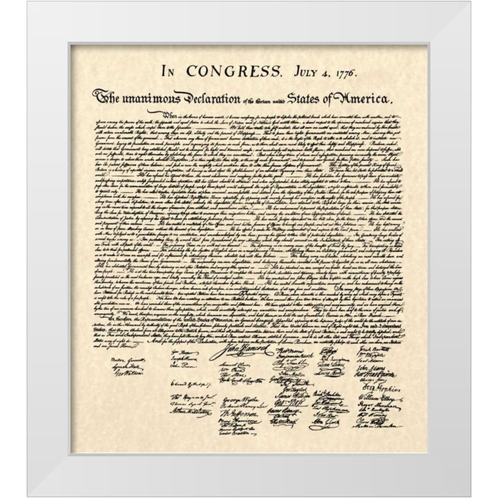 Founding Fathers 20x22 White Modern Wood Framed Museum Art Print Titled ...