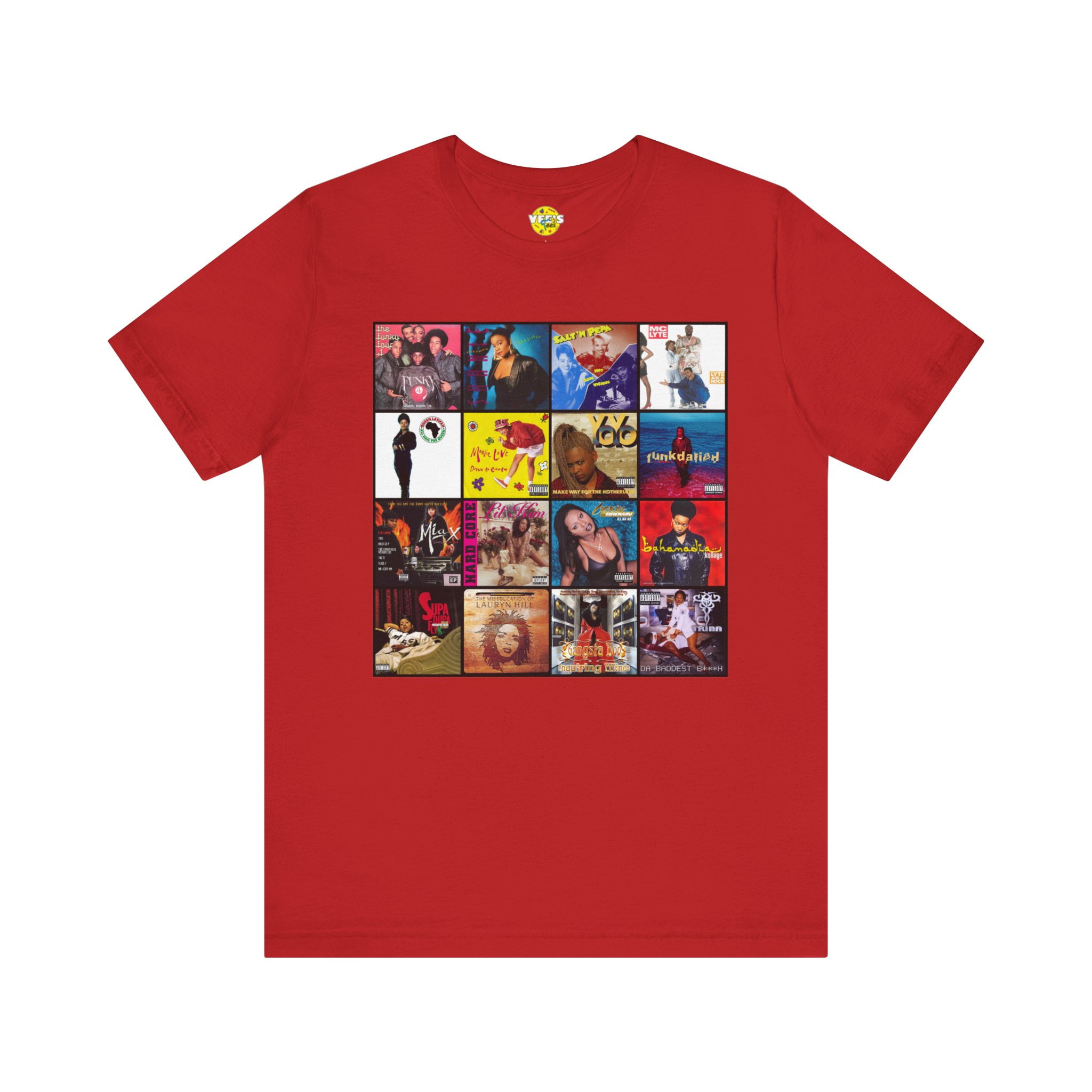 Founding Ladies of Hip Hop Album Cover Collage T-Shirt, Vintage Rap ...