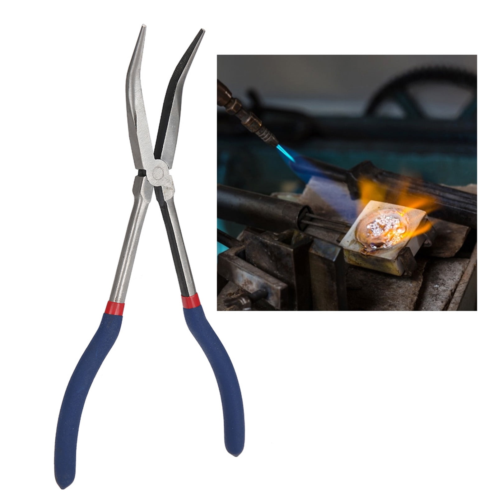 Foundry Crucible Tongs, Steel 11 Inch Crucible Tongs, Smelting Tools ...