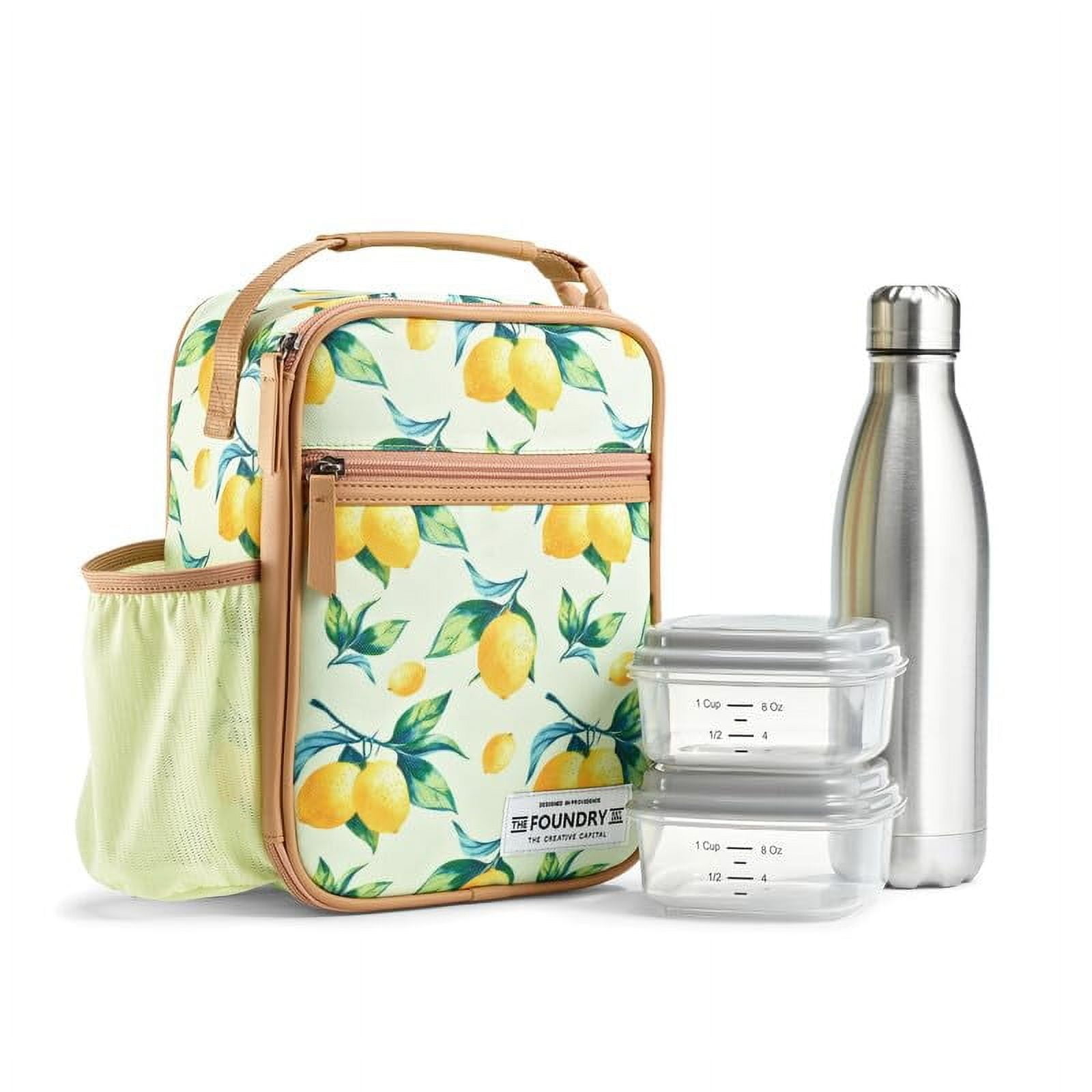 Foundry by Fit & Fresh, Insulated Lunch Bag Kit, Thayer Lemons ...