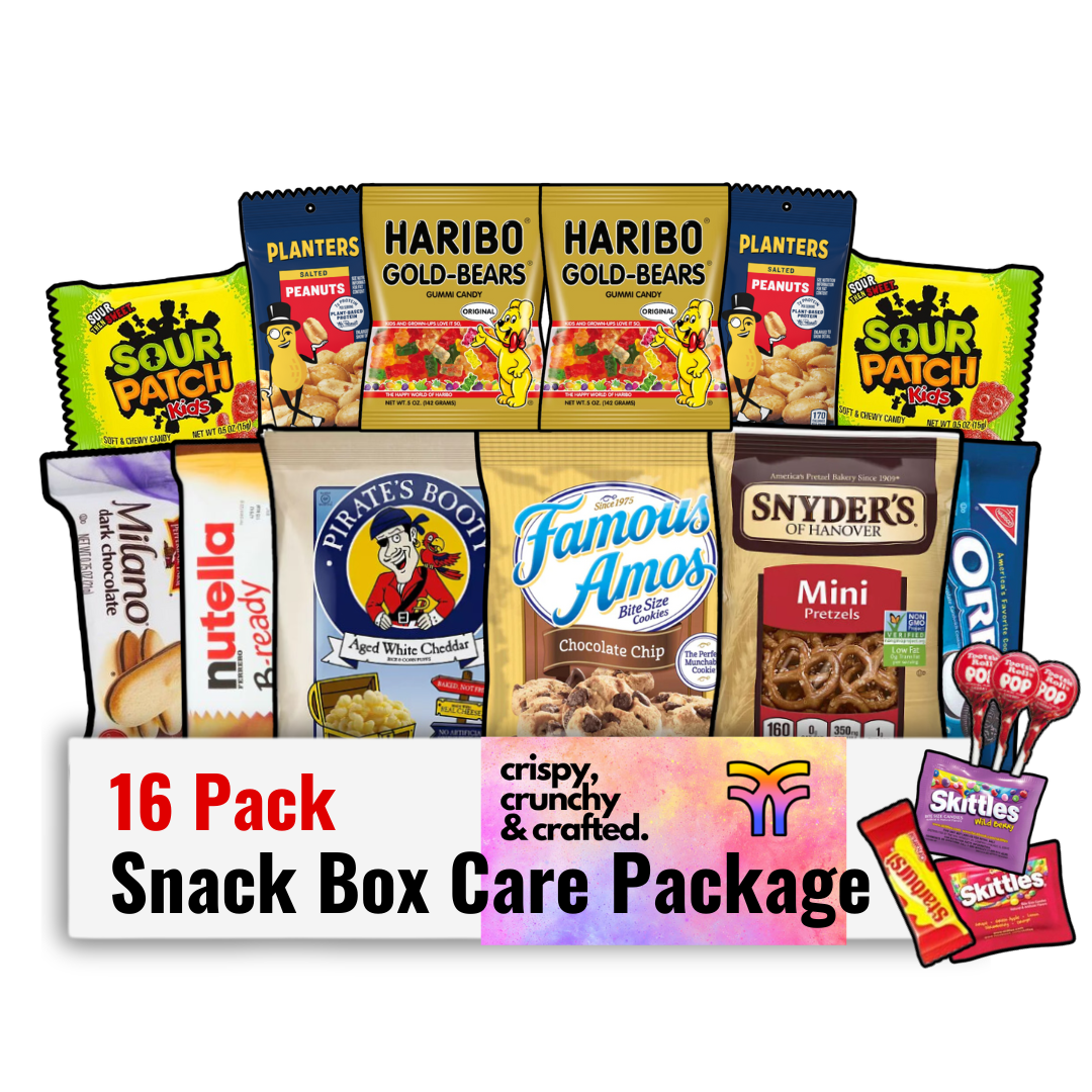 Fountain City Fulfillment Snack Box Care Package -Variety Snack Boxes ...