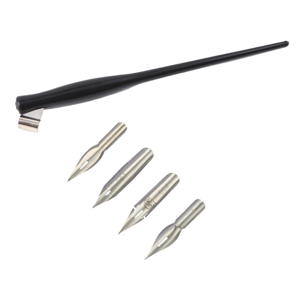 Fountain Dip Pen Set with 4 Pen Tip Oblique Dip Pen Holder Adjustable ...
