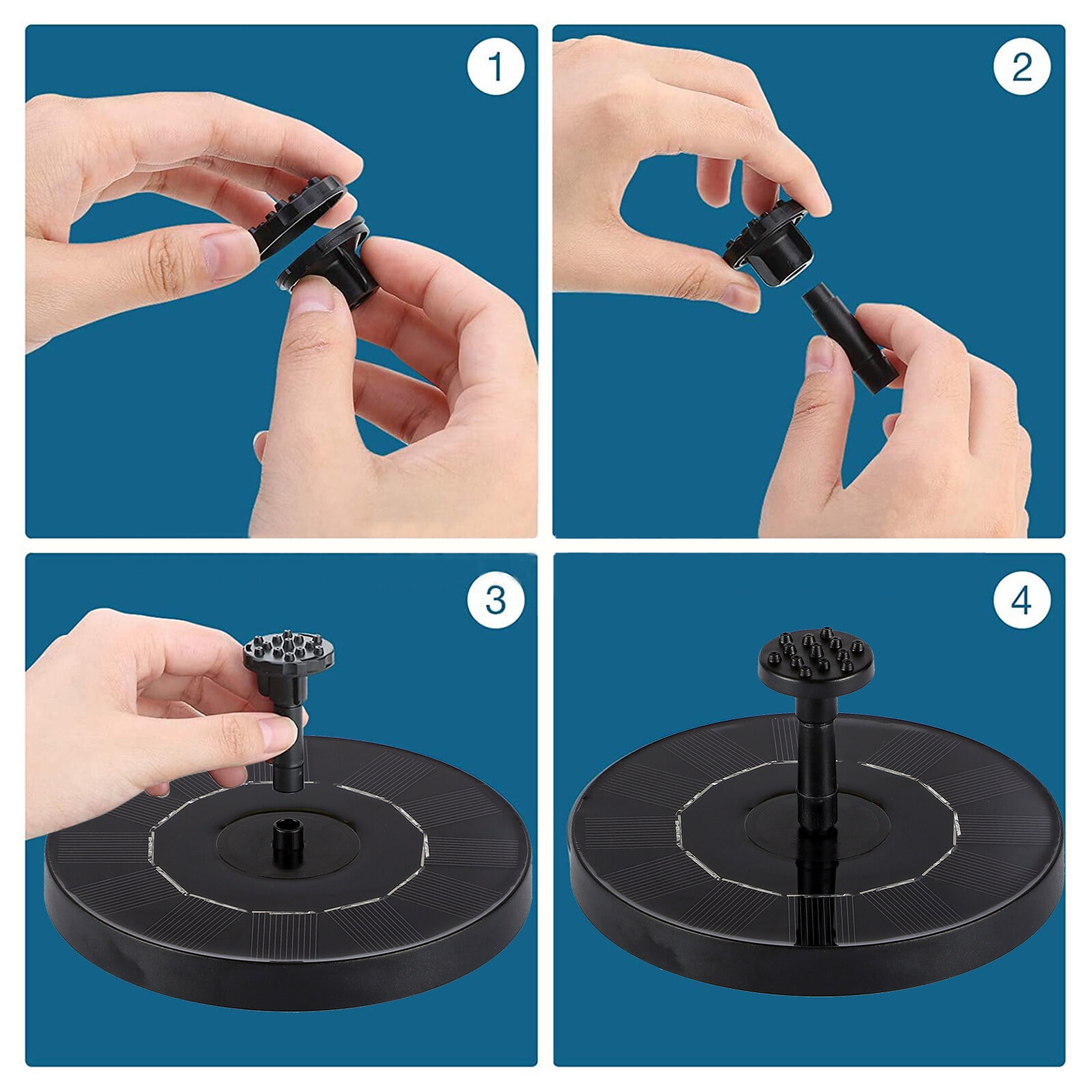 Fountain,Fish Samll Solar Pump With 1.4w Pump Bath Pool Bath Pool Fish ...