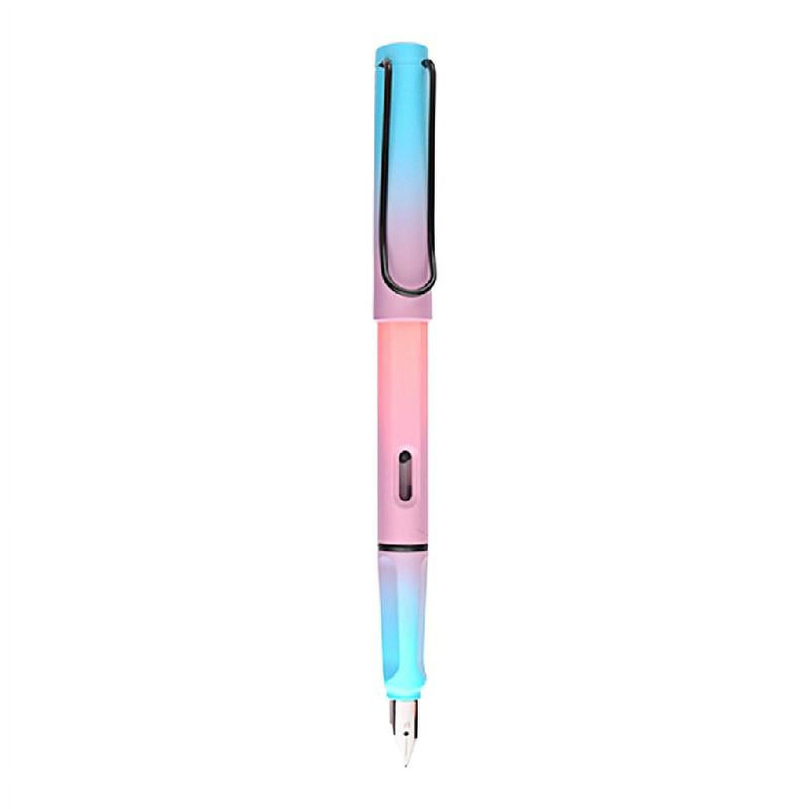 Fountain Pen Gradient Color Design Refillable Fine Medium Nib for ...