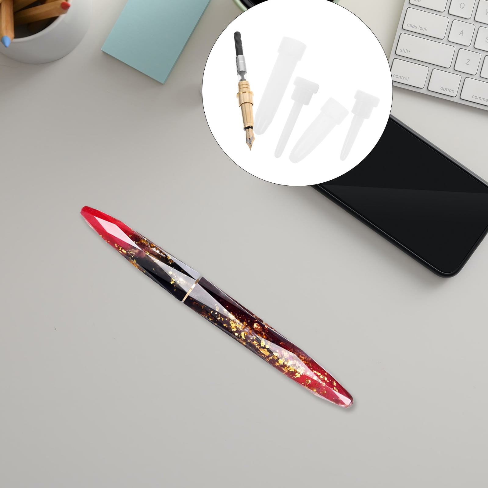 Fountain Pen Making Mold,1 Set Of Silicone Fountain Pen Mold Simple Pen ...