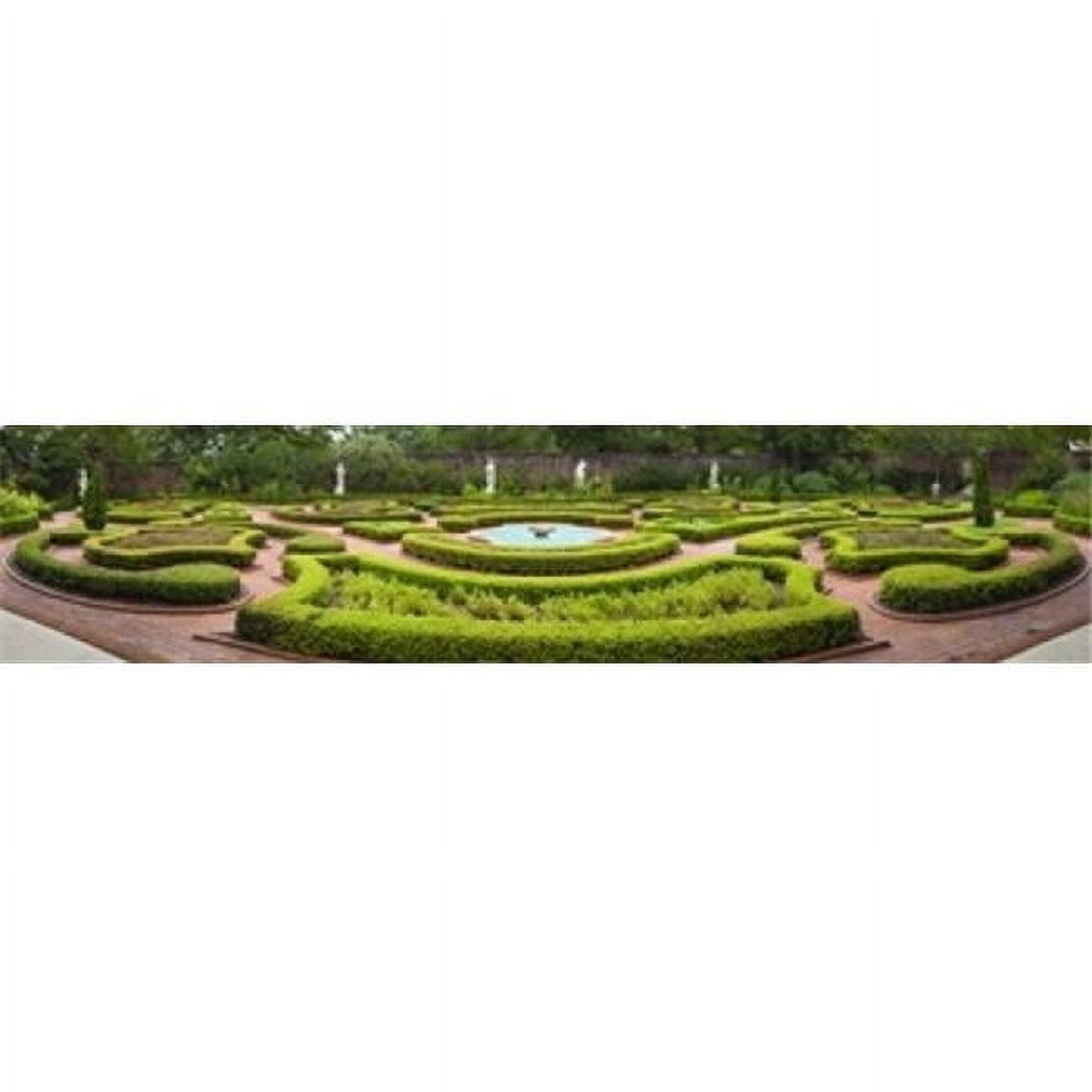 Fountain in a garden, Latham Memorial Garden, Tryon Palace, New Bern ...