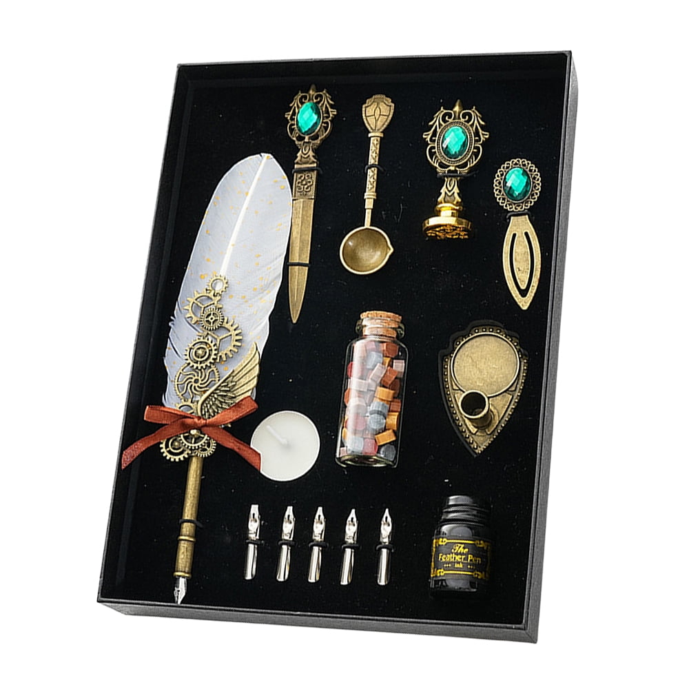 Fountain pen,And Ink Set Quill Pen With Children Set Metal Quill ...