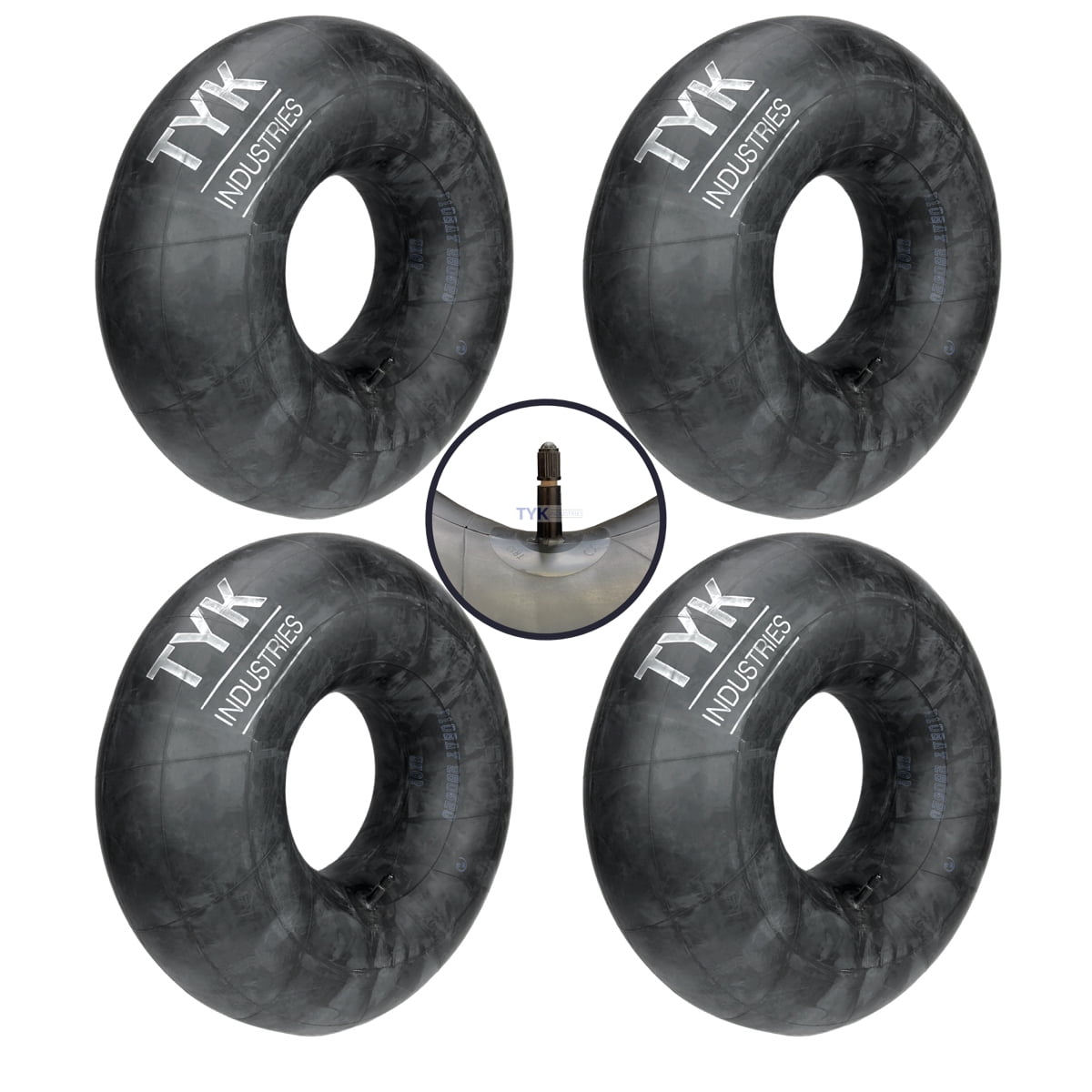 TYK Industries Butyl Rubber Radial Tire Inner Tubes, Multi-Fitment, 4 ...