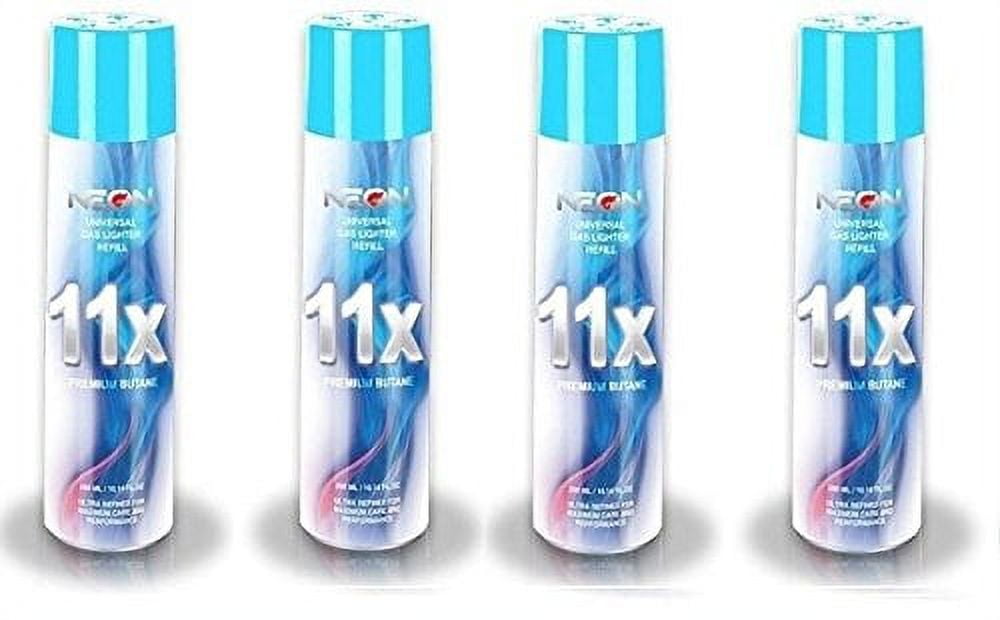 Four (4) 11x Refined Butane Refill Tank 300mL Cans - Walmart.com