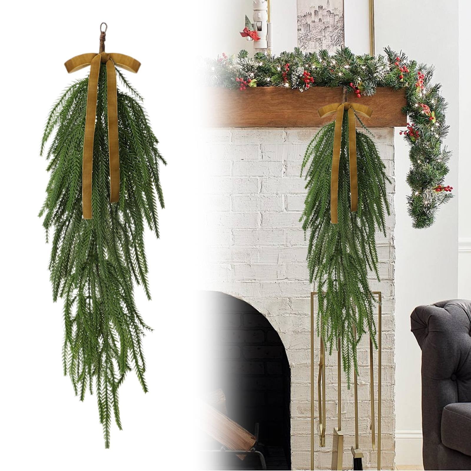Four 60Cm Brown Bows Are Hung Upside Down,4 Pack 24 Inch Christmas ...