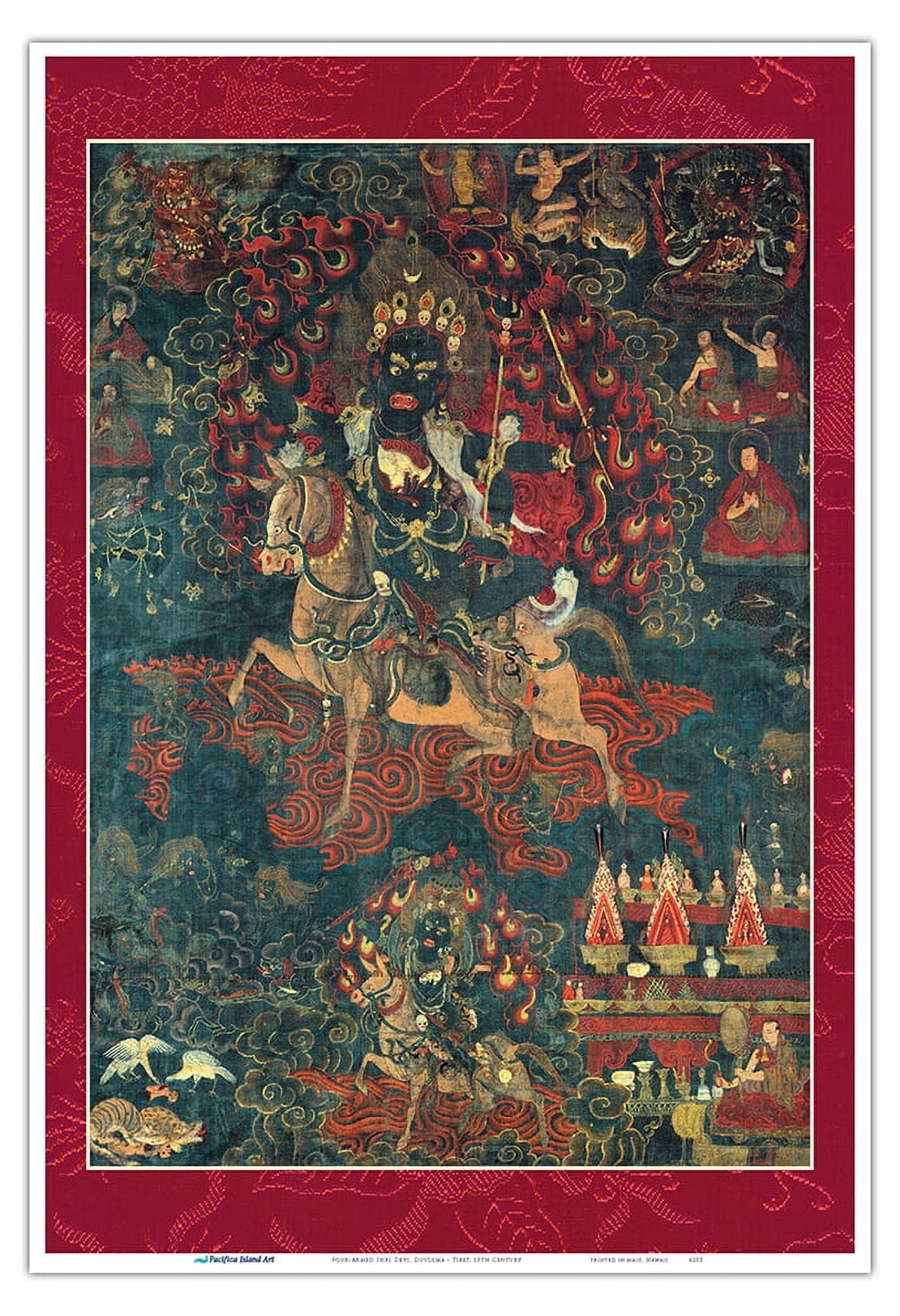 Four-Armed Shri Devi Dusolma - Tantric Buddhist Protector Deity ...