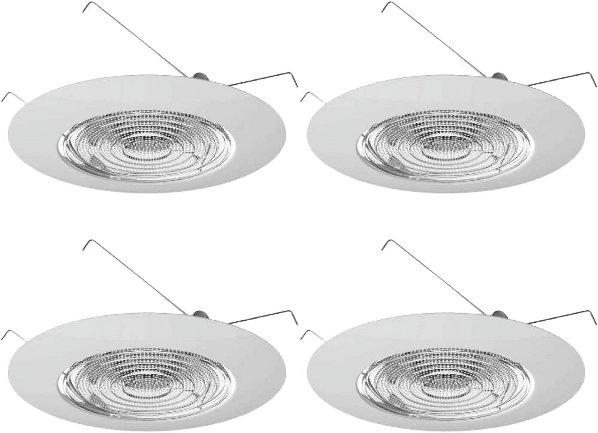 Four Bros FLP 6" Inch Fresnel Glass Lens with White Plastic Trim, 60 ...