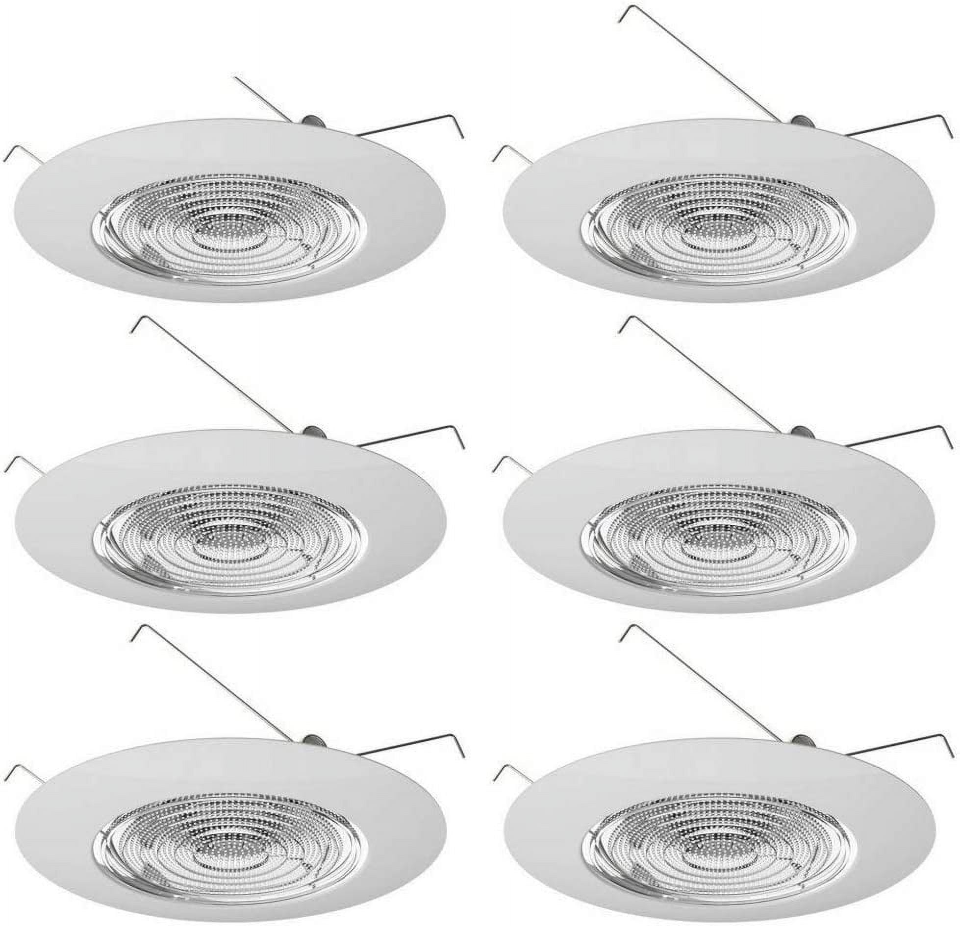 Four-Bros Lighting FLP/6PK Shower Trim 6" Inch Fresnel Lens with White ...
