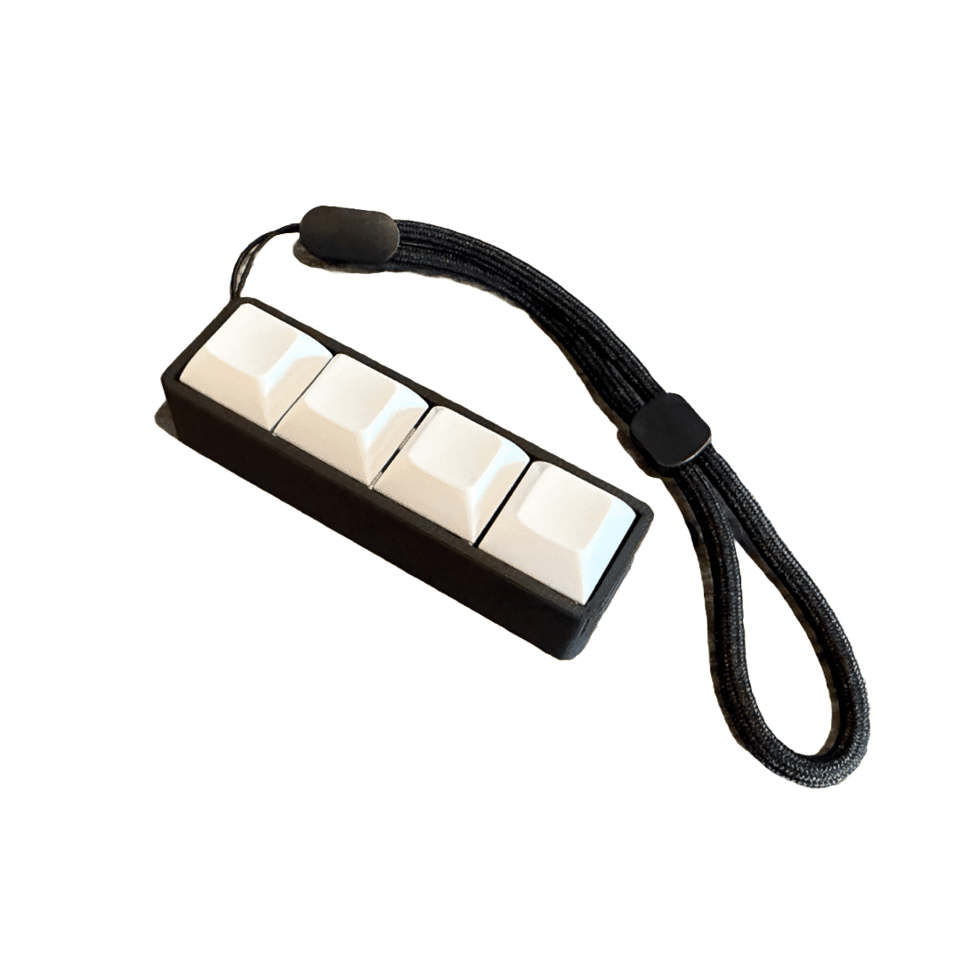 Four-Button 3D-Printed Fidget Clicker Toy with Strap | Stim Toy, Stress ...