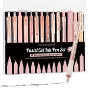 Pentel Pastel Pink Writing Pack - Gel Pen, Mechanical Pencil Set ...
