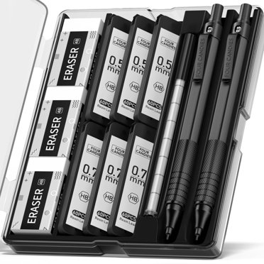 Nicpro 2Pcs 2.8 mm Carpenter Pencils, Mechanical Pencils Set with 26 ...