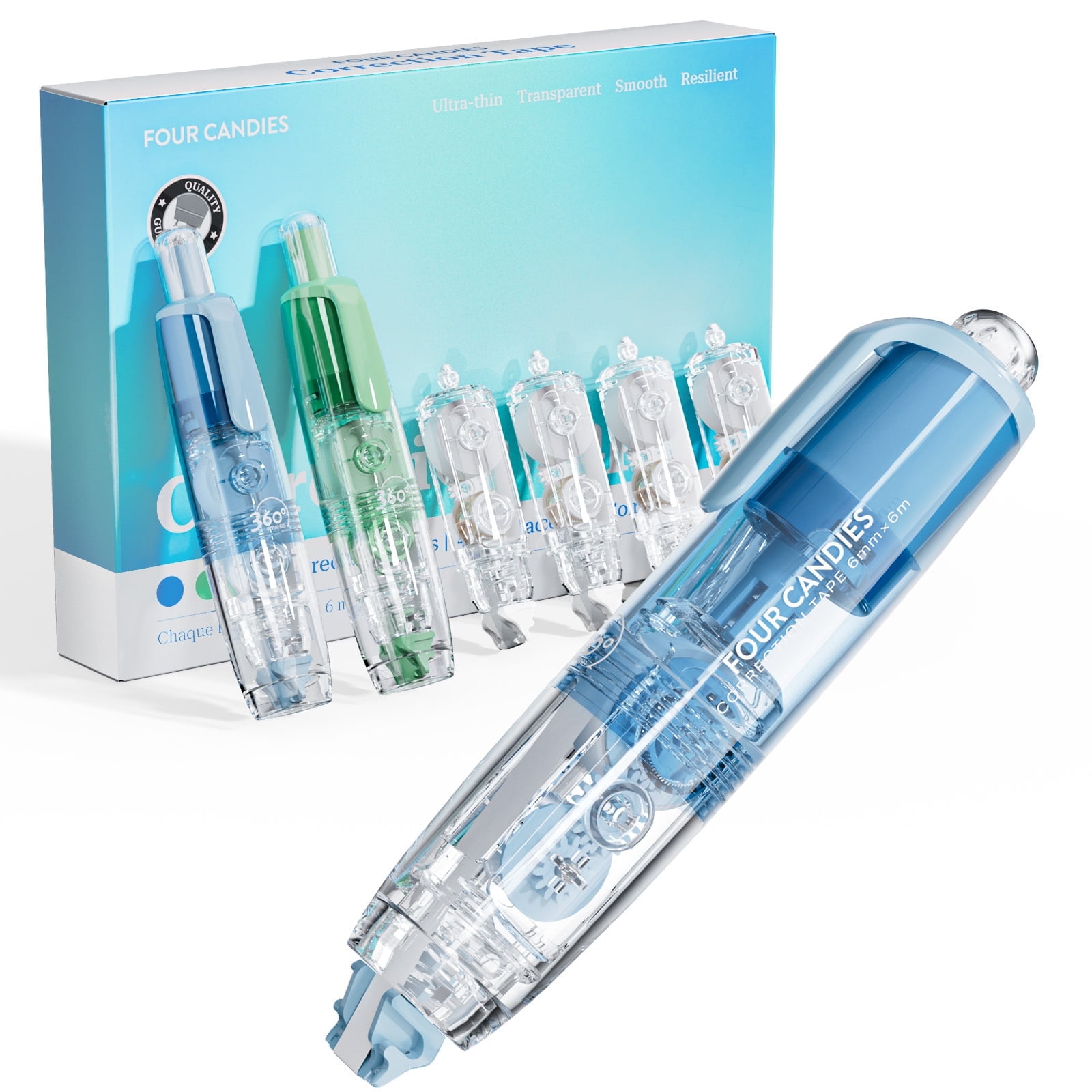 Four Candies White Out Correction Tape, 2PCS Colorful Refillable ...