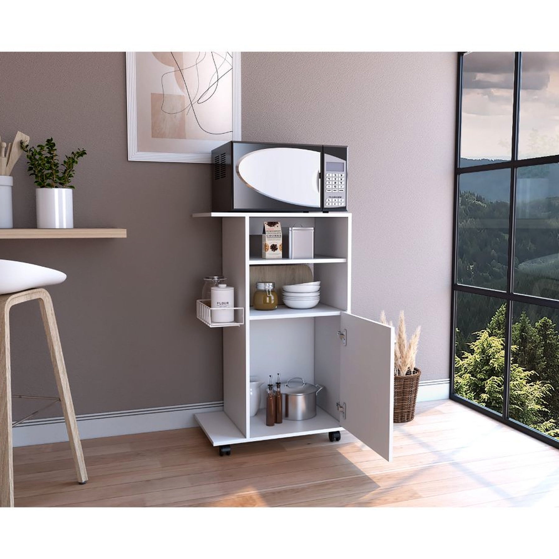 Four Caster Wheels + Easy - to - Build” - “Kitchen Placement ...