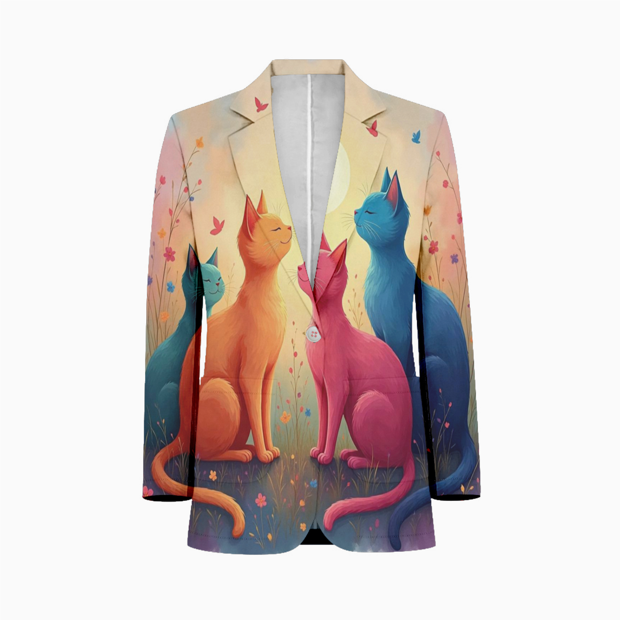 Four Cats in Spring Customized Men's Suits full man Shawl Collar ...